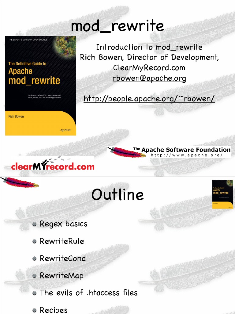 mod_rewrite Guide: Regex & URL Rewriting | PDF | Hypertext | Computing