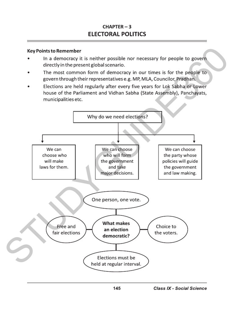 Class 9 SST Civics Notes Chapter 3 Studyguide360 | PDF