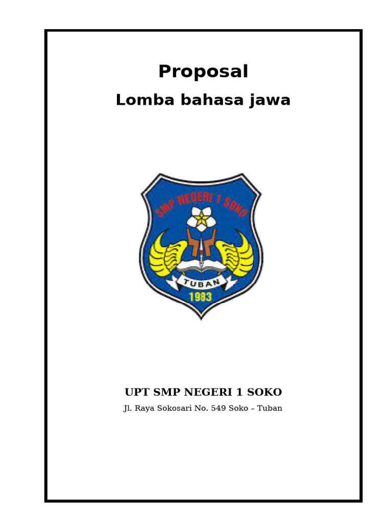 Proposal Lomba Jawa | PDF
