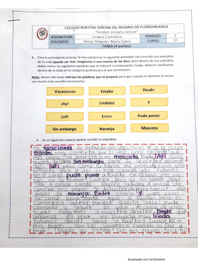 Tarea Español Leccion Cuatro | PDF