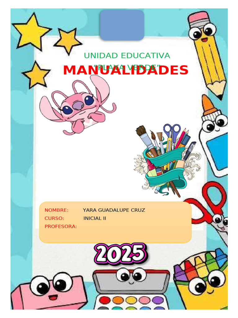Caratula Manualidades | PDF