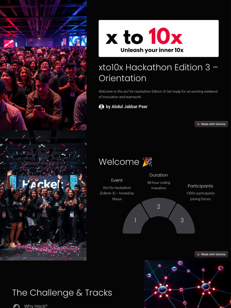 Xto10x Hackathon Edition 3 Orientation | PDF | Software Development ...