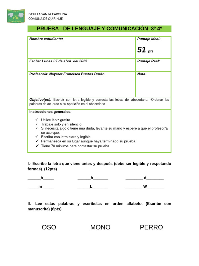 P.LyC Abecedario | PDF