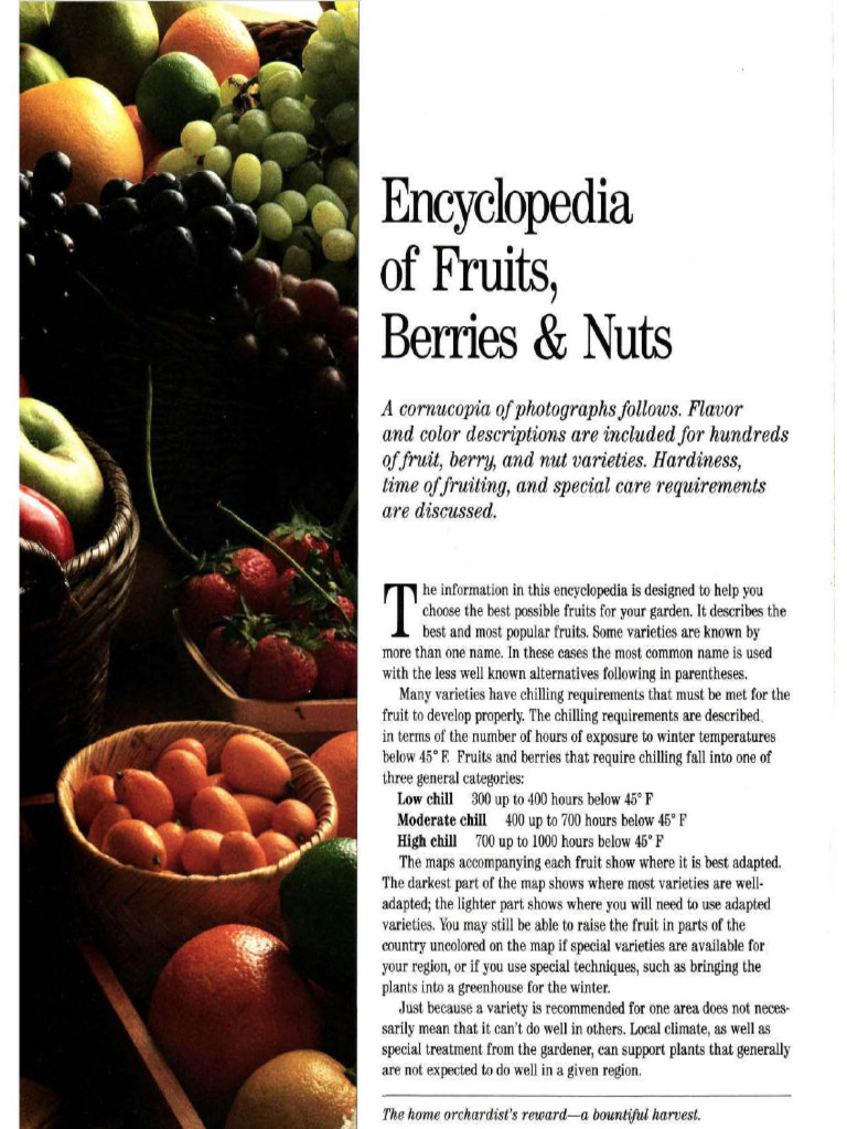 Encyclopedia of Fruits Berries and Nuts [Plants Gardening Horticulture ...
