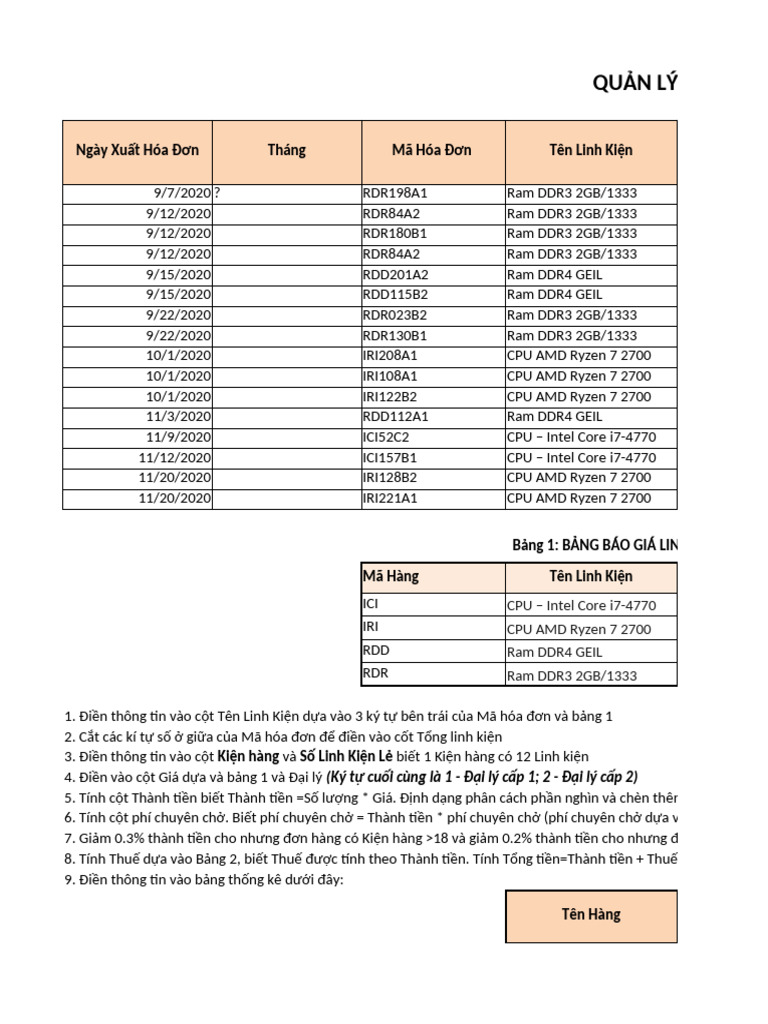 Bai Tap Tong Hop | PDF