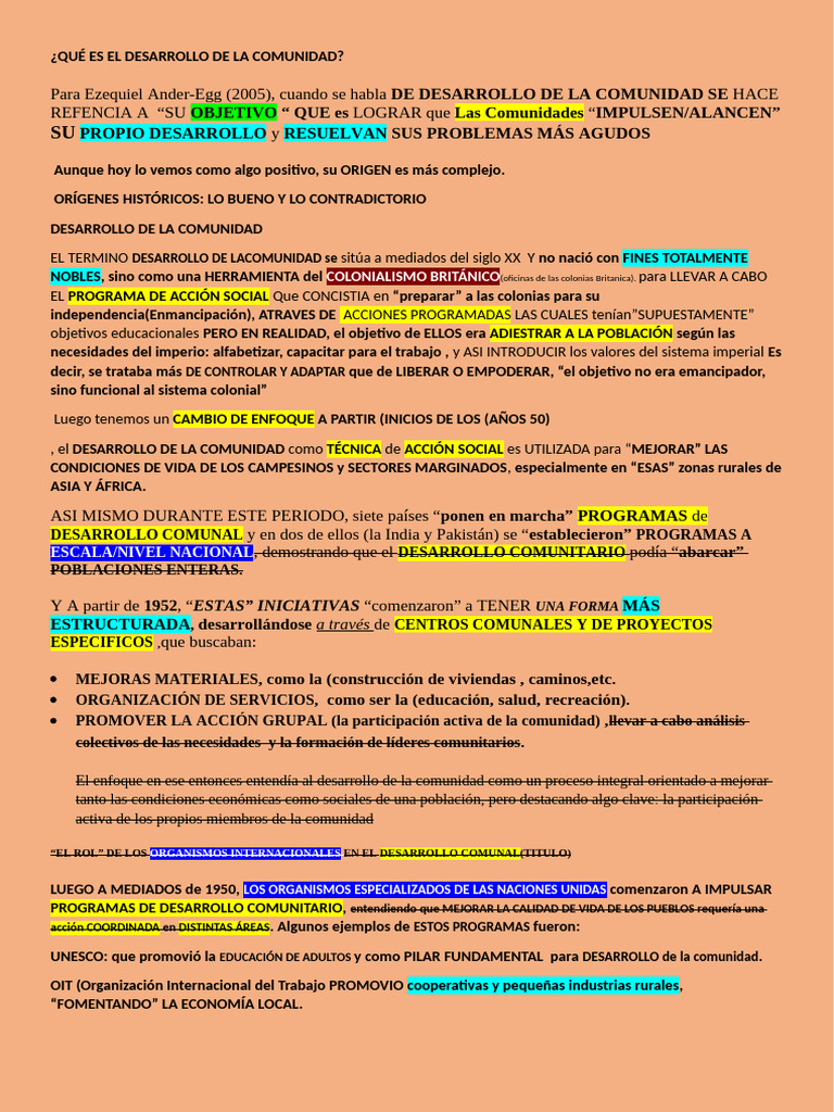 Exposic Grupal T.P 1qué Es El Desarrollo de La Comunidad (Mi Tema Que Me Toco) | PDF ...