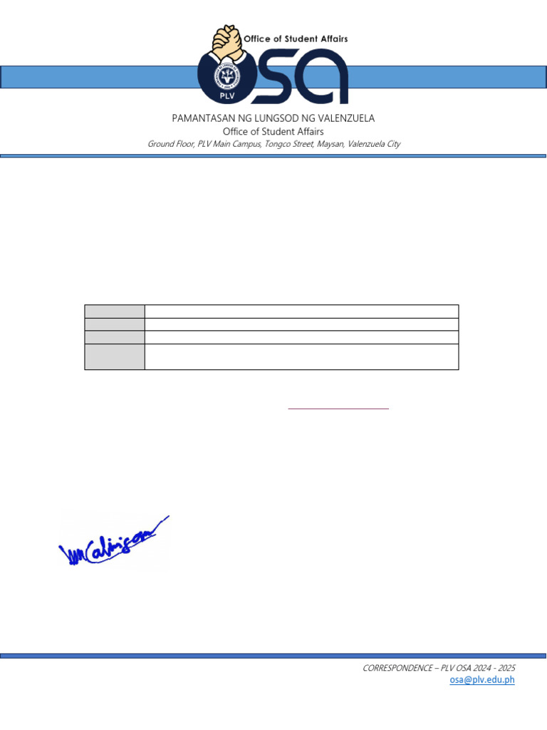 Excuse Letter Tara Basa 2025 | PDF