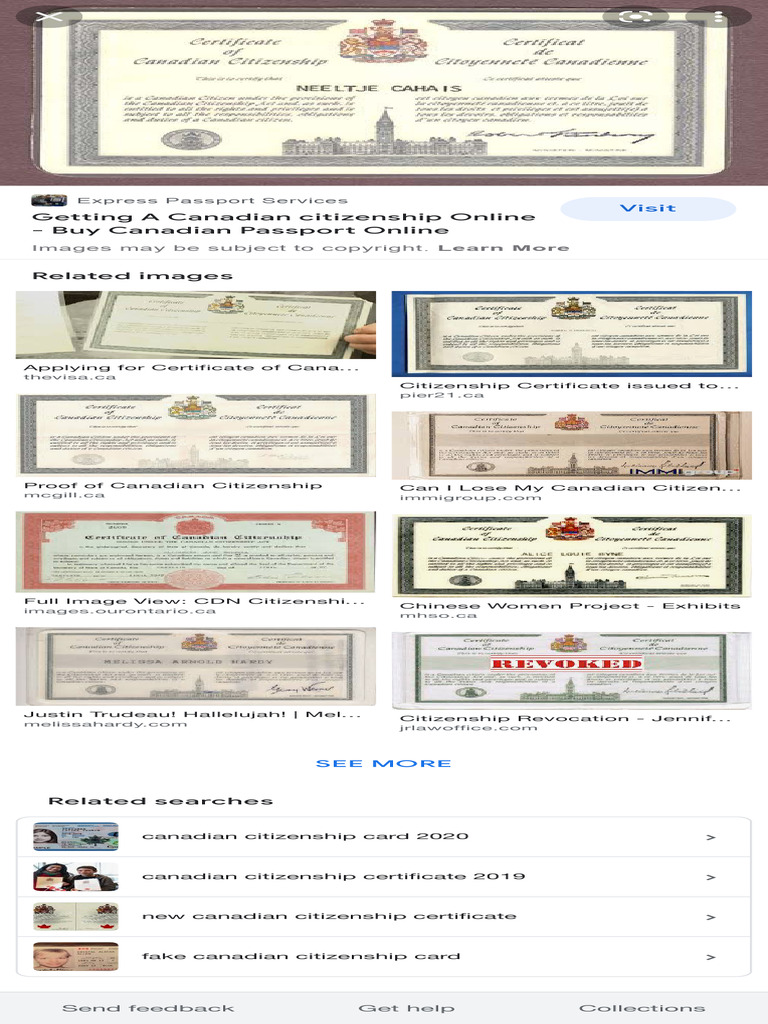 Canadian Citizenship Certificate Guide | PDF