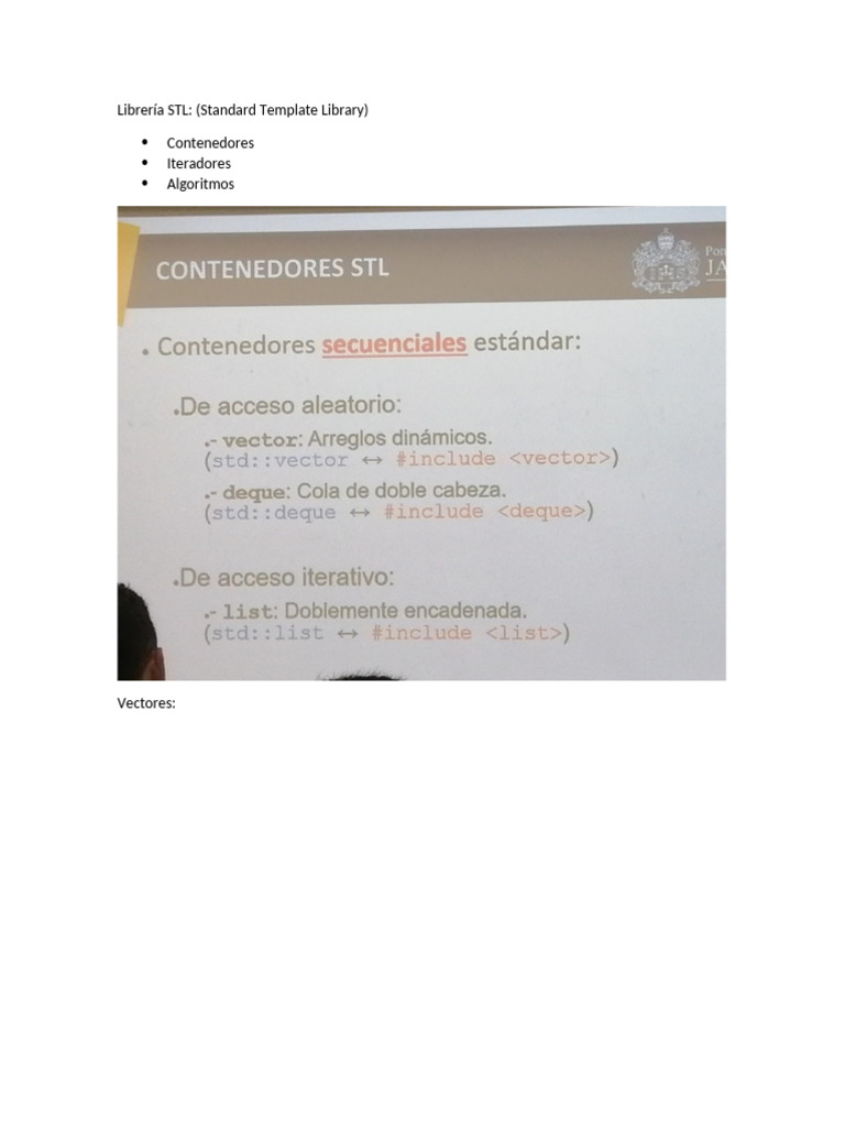 Vectores - Listas (Estructuras Lineales) | PDF