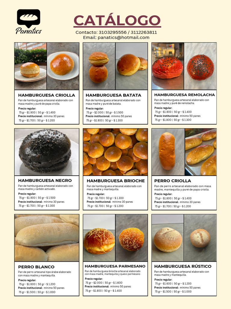 Catalogo Panatics (21 X 30 CM) PDF | PDF | Panes | Chocolate