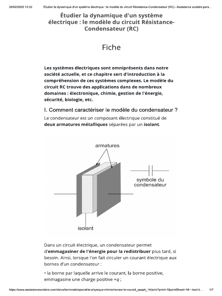 Circuit RC | PDF