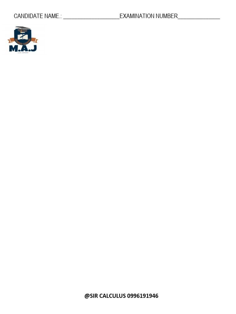2024_MSCE_PHYSICS_1_MOCK-1 | PDF | Force | Calculus