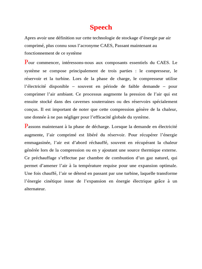 Stockage d'énergie par air comprimé CAES | PDF | Stockage de l'énergie ...