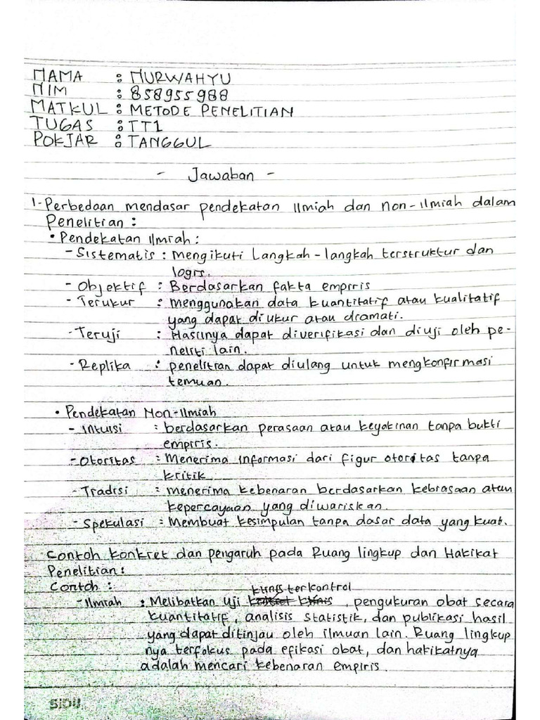 TT1-Metode Penelitian | PDF