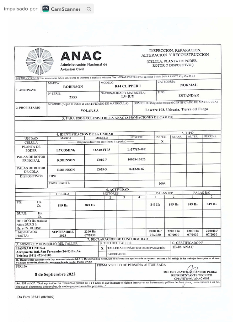 Form-337-vto-2023 | PDF