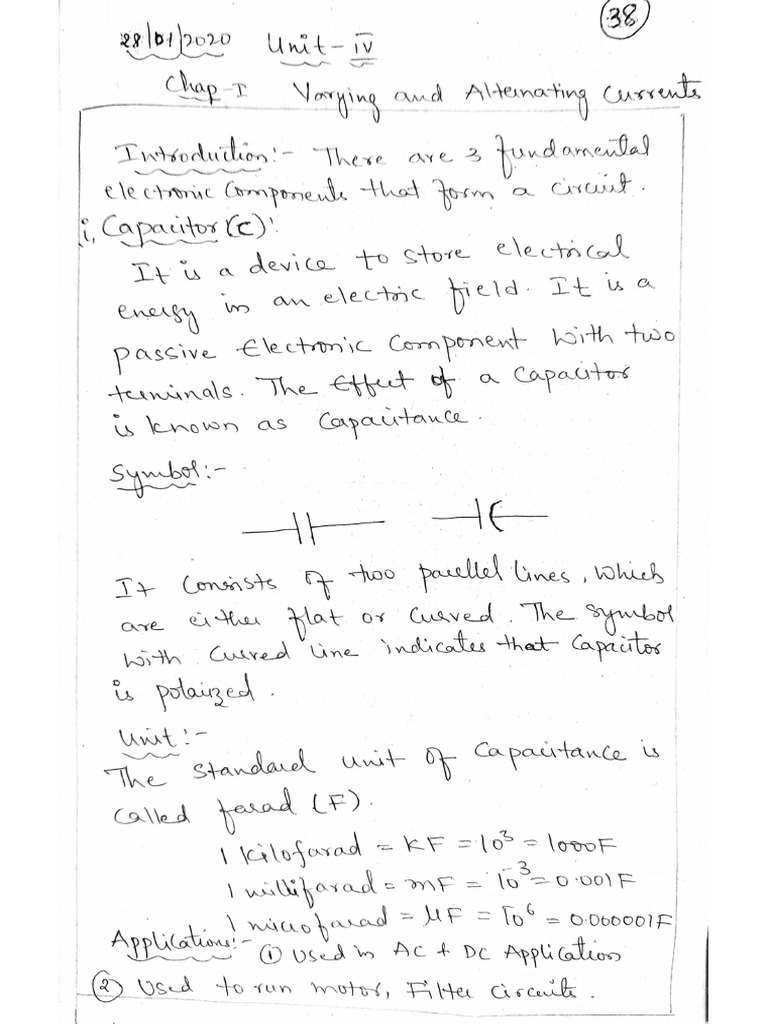 Phy 3 Unit 4 Chap 1 Varying and Alternating Current | PDF
