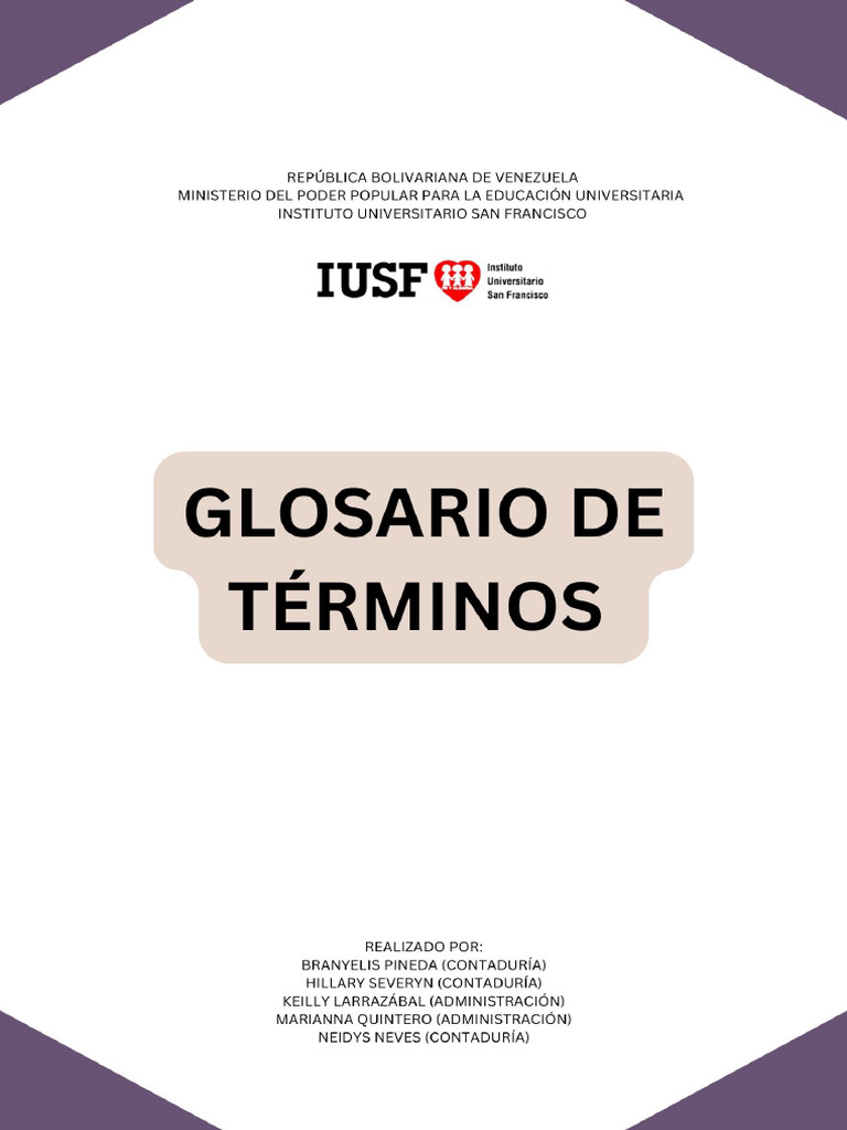 Glosario de Términos Matemáticas | PDF