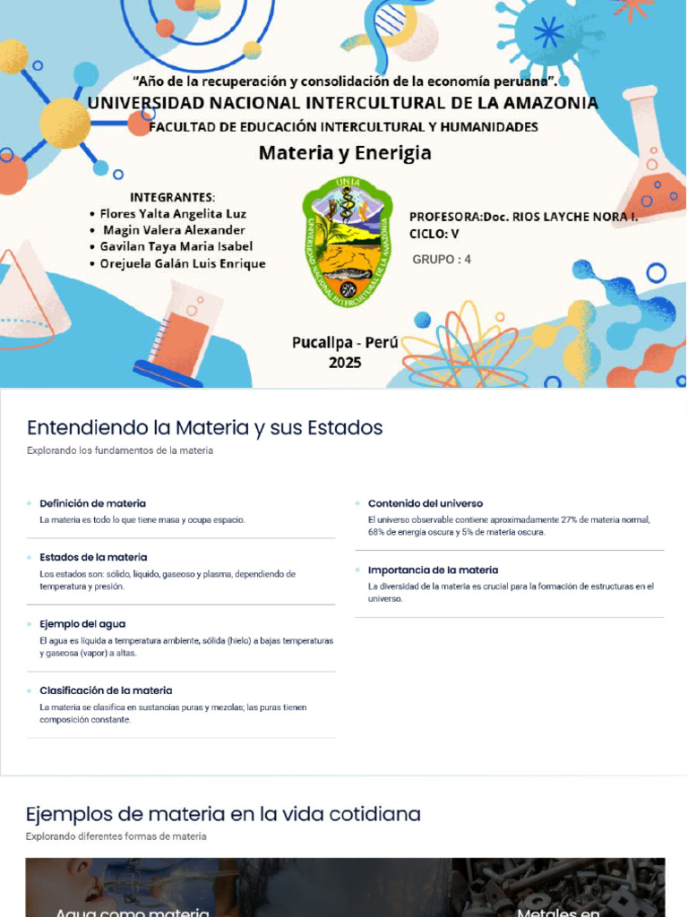 Materia y Energia - 1 | PDF