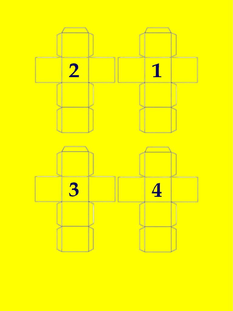Cubos para Imprimir 1 | PDF