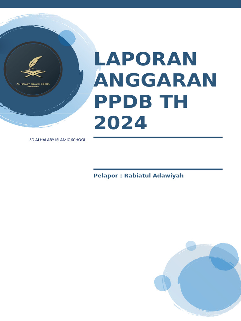 cover anggaran ppdb | PDF