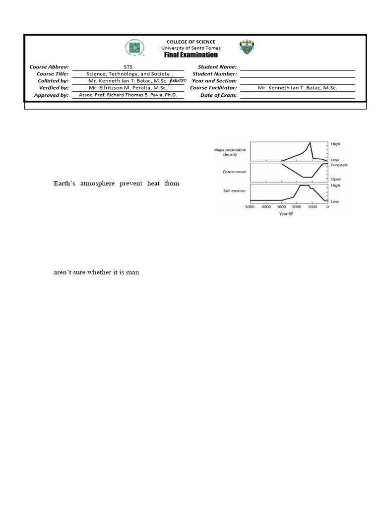 KITB - STS Final Examination | PDF | Biodiversity | Climate Change