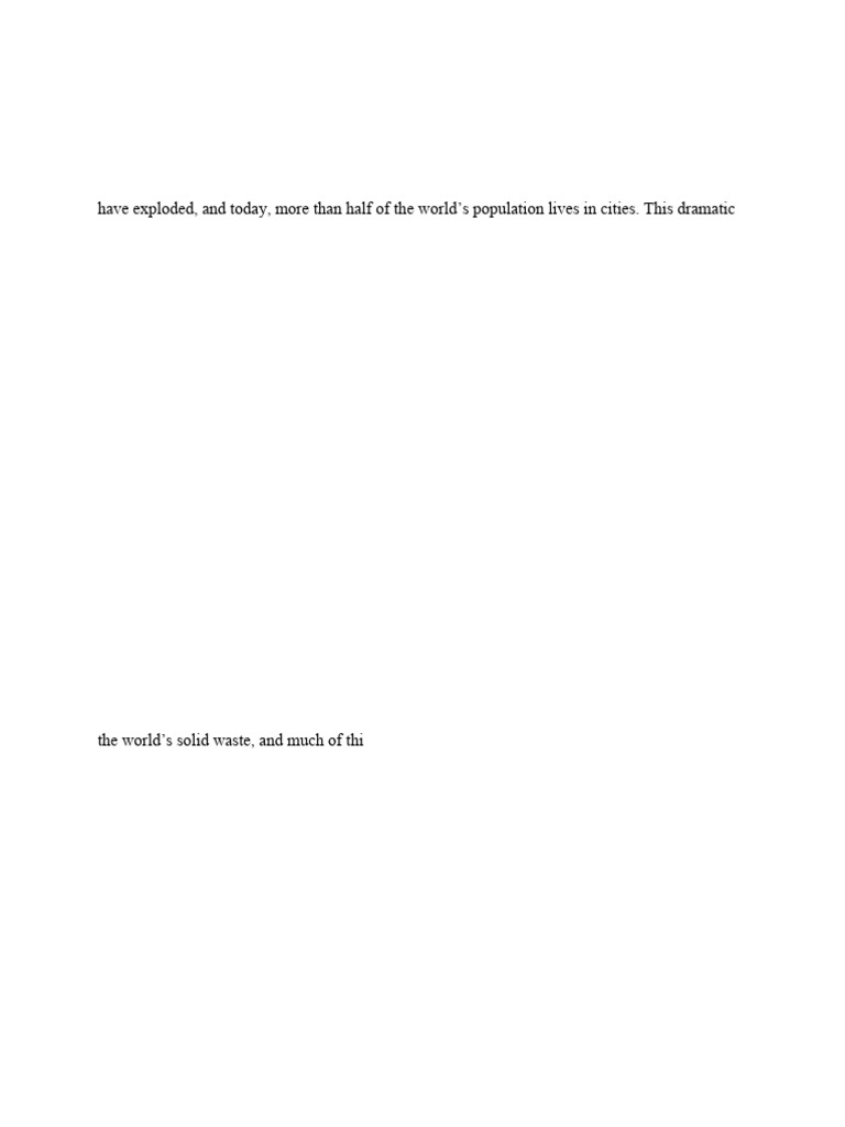 The Impact of Urbanization On The Environment | PDF | Urbanization ...