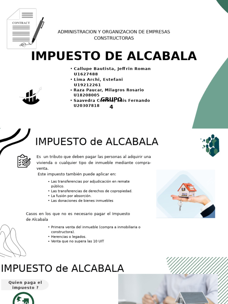 Impuesto de Alcabala | PDF | Pagos | Economias