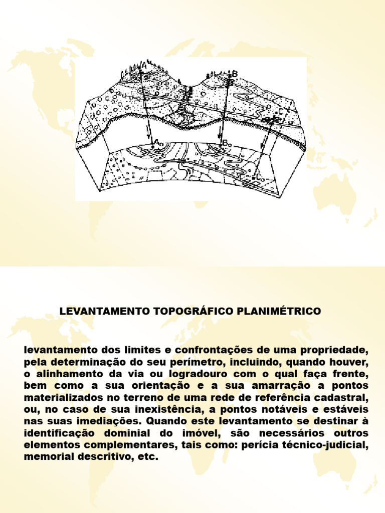 Métodos de Levantamento Topográfico | PDF | Topografia | Triângulo