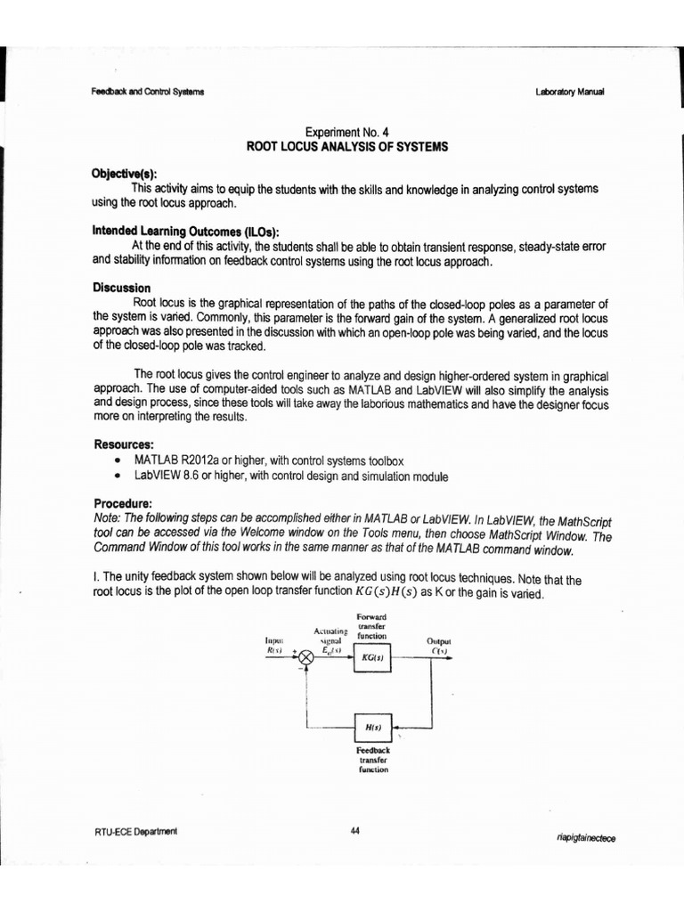 Root Locus Analysis of System | PDF