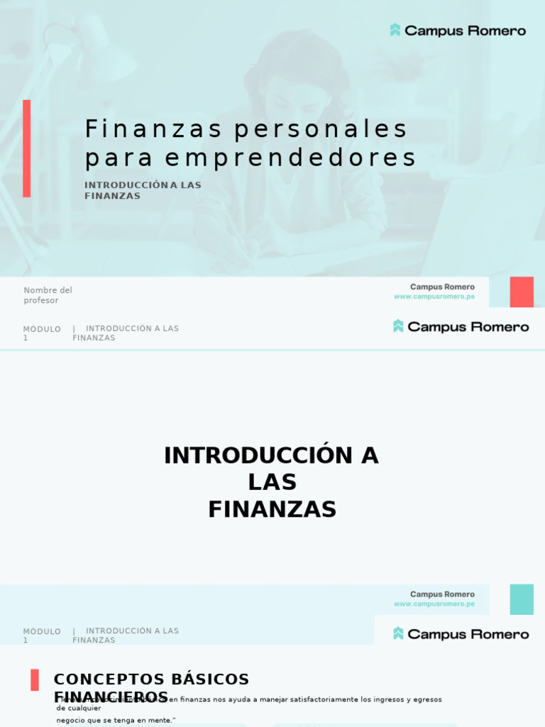 Módulo 1 Finanzas Personales para Emprendedores | PDF | Business ...