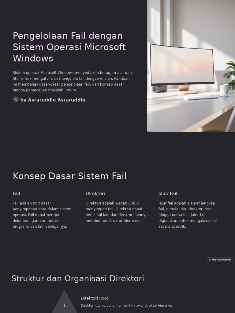 Pengelolaan-Fail-dengan-Sistem-Operasi-Microsoft-Windows | PDF