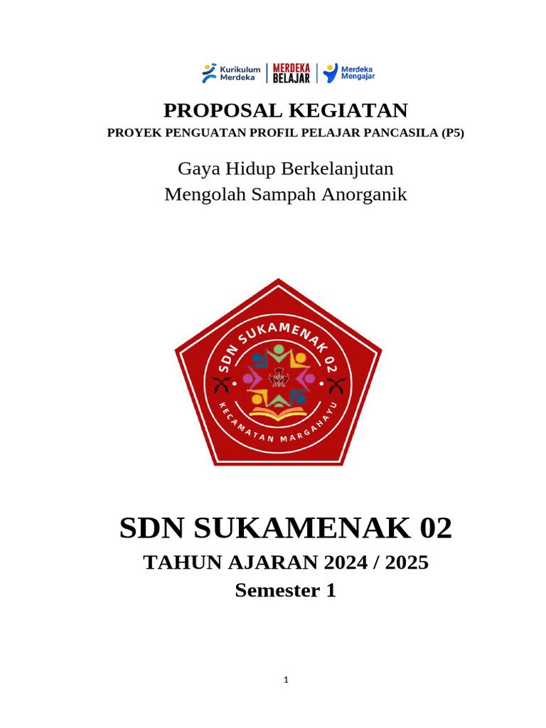 Proposal P5 Gaya Hidup Berkelanjutan | PDF