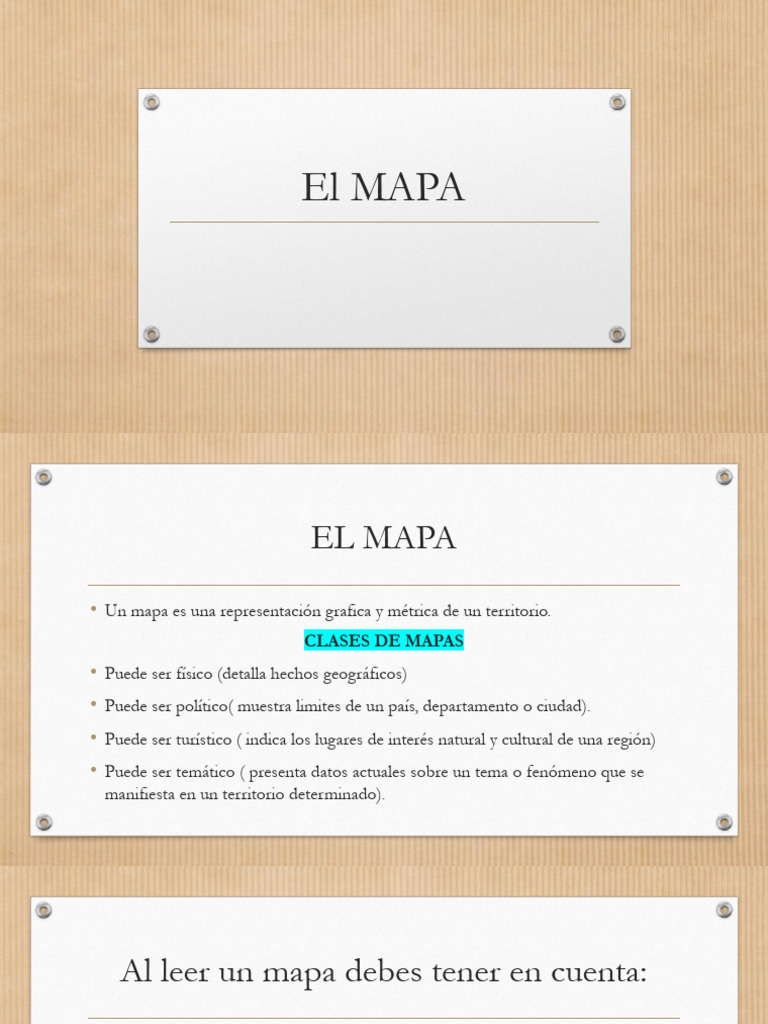 Tipos y características de mapas | PDF