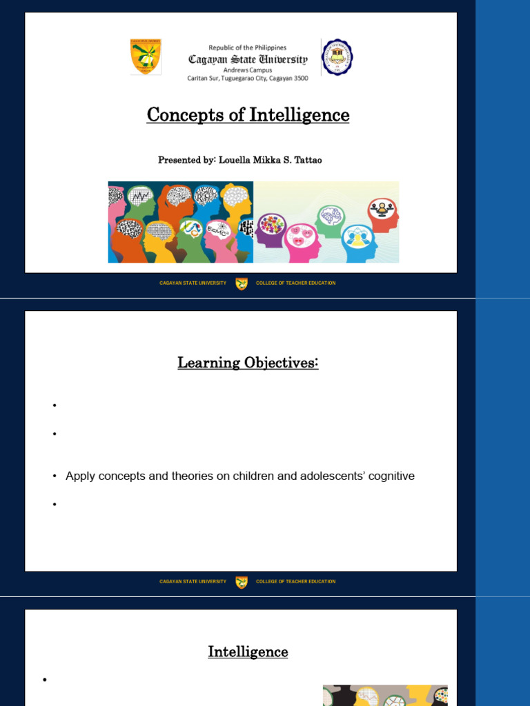 Concepts of Intelligence | PDF | Intelligence Quotient | Intelligence