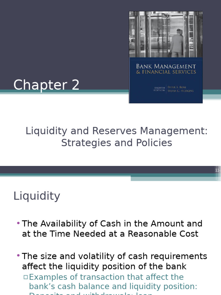 Chapter02 - bank management | PDF | Market Liquidity | Banks