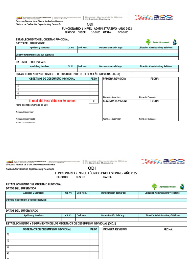 Formato de Odi Empleados | PDF