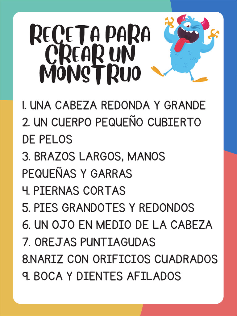 Receta para Crear Un Monstruo | PDF