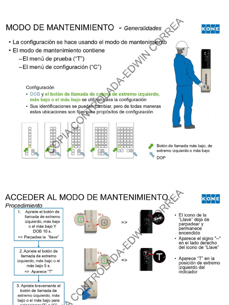 Manual Configuracion OPB Modo Mantenimiento KSS280 | PDF