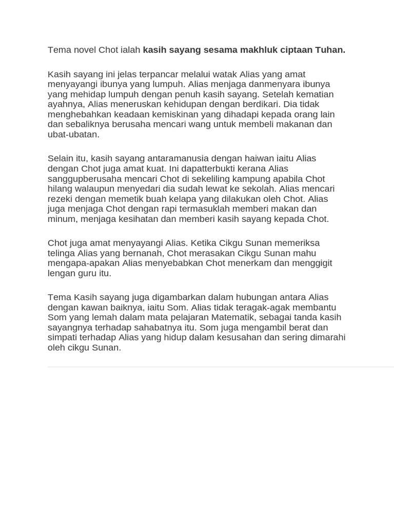 Chot Kasih Sayang | PDF