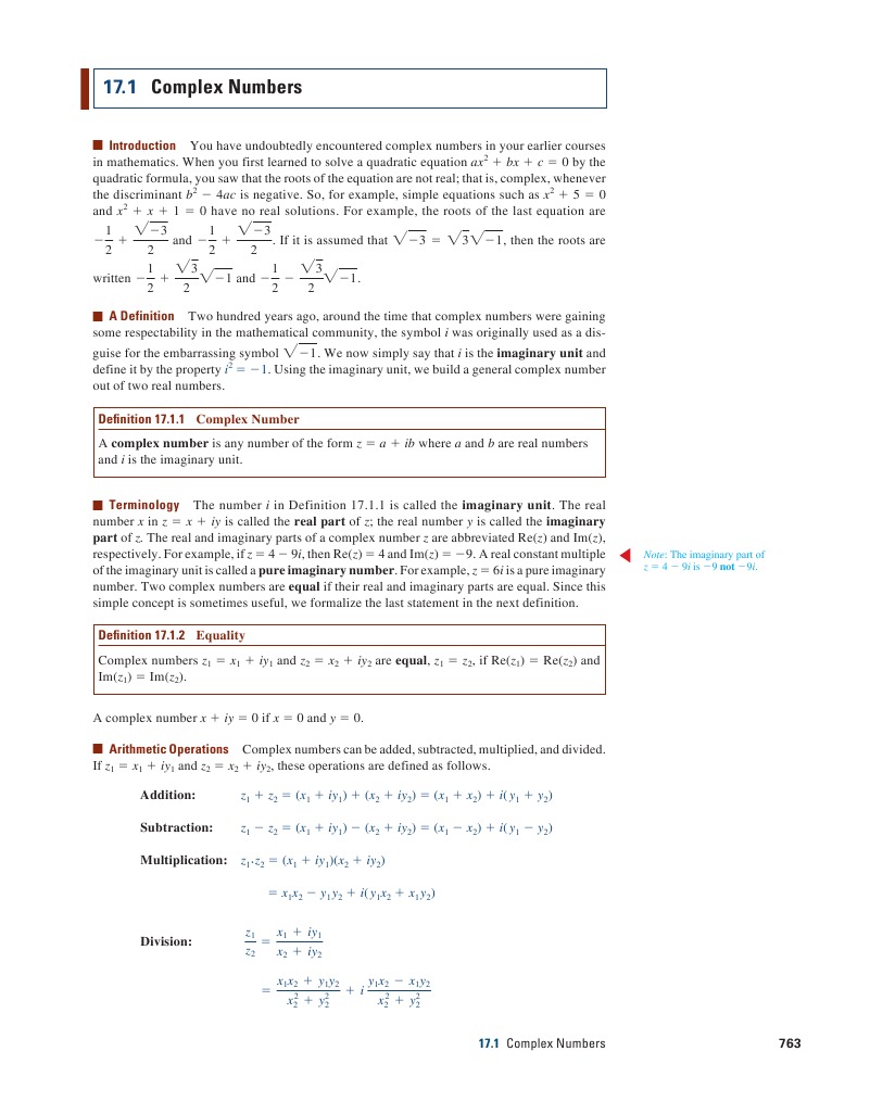 Complex Numbers: Part of Z. The Real and Imaginary Parts of A Complex ...
