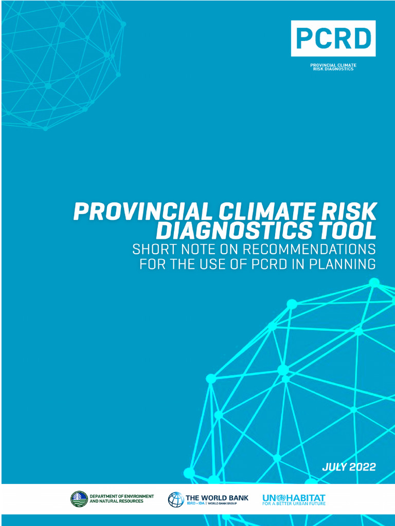 Short Note On Use of The PCRD Tool in PH Planning Final July 2022 | PDF | Risk | Climate Resilience