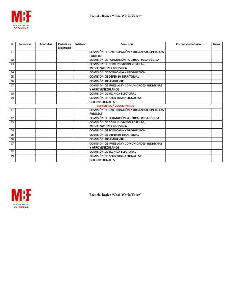 FORMATO MBF 24-25 | PDF