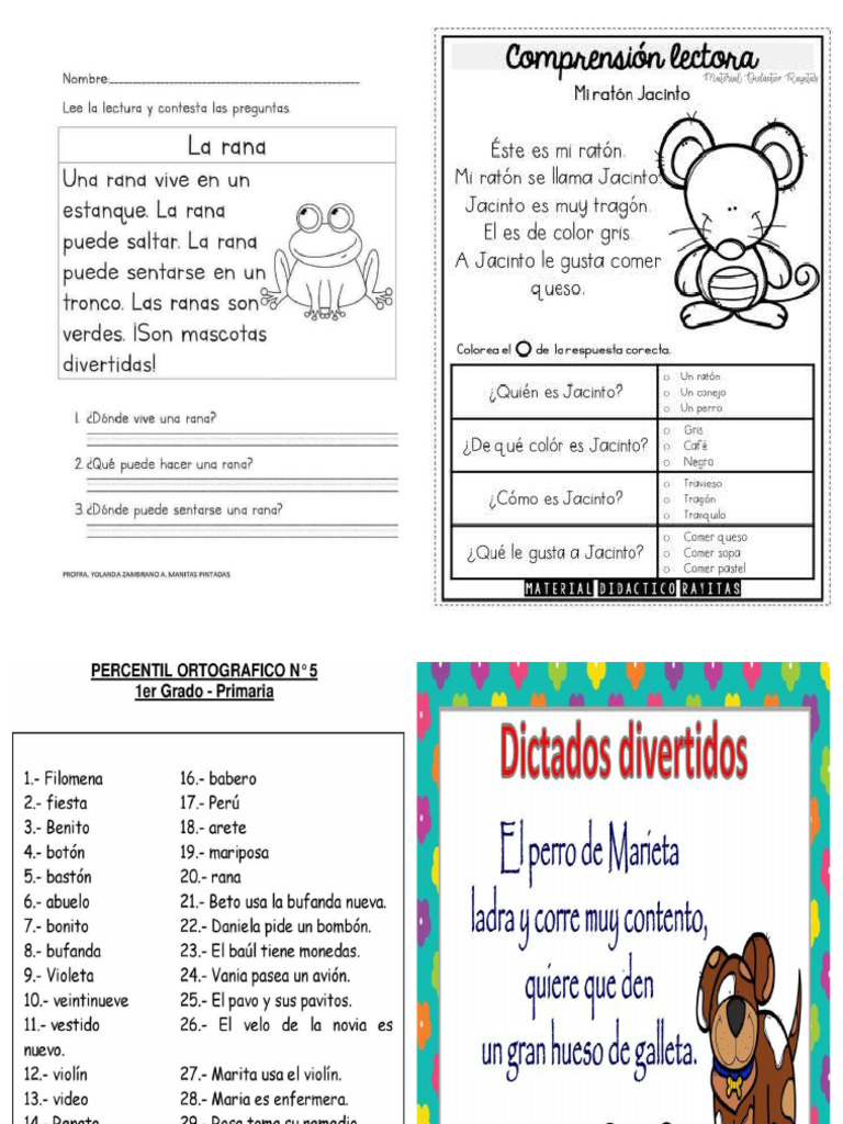 lectura y dictado | PDF