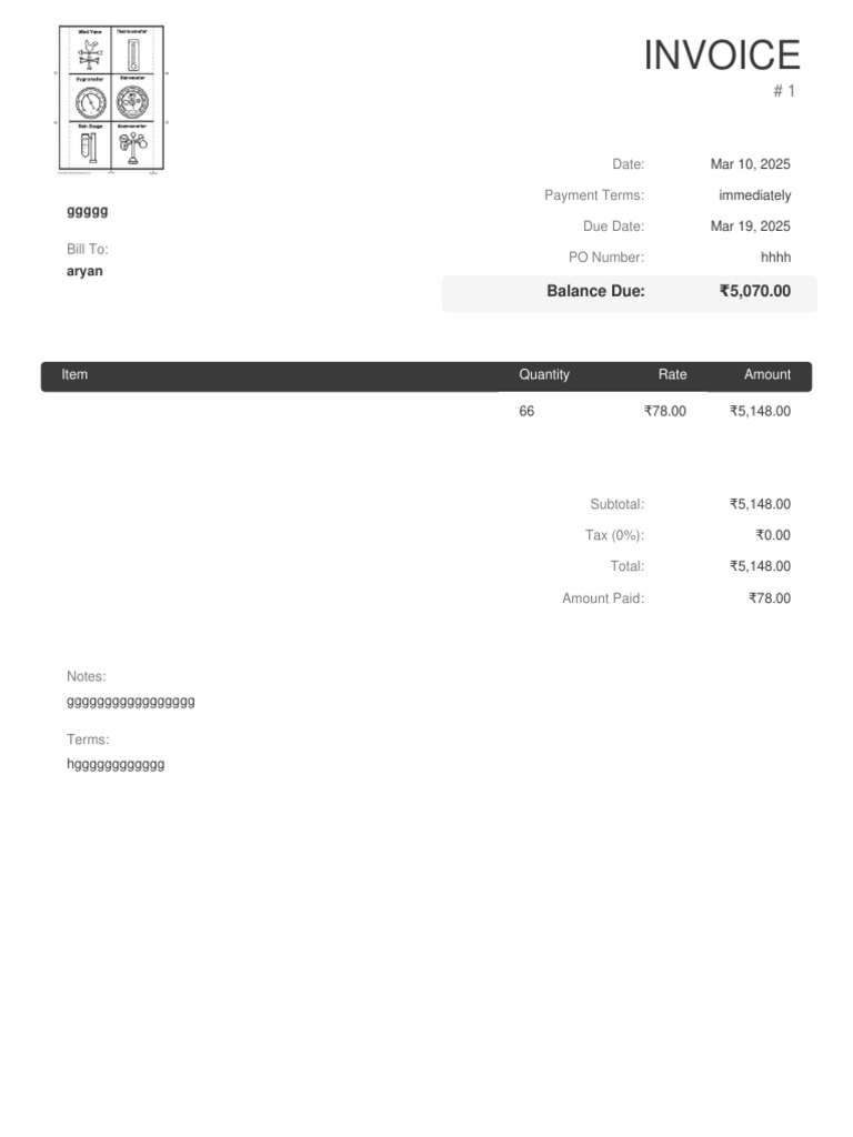 Invoice 1 | PDF