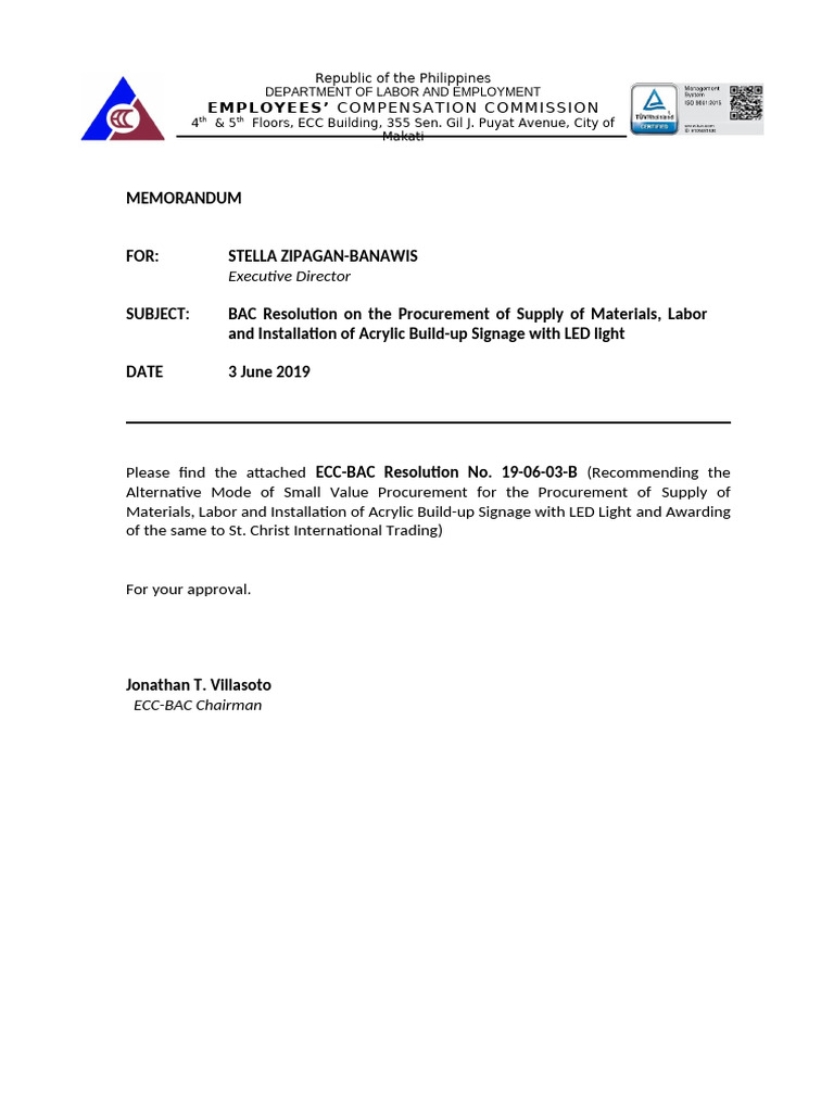 bac memo-resolution (small value procurement_Acrylic Build Up [LED ...