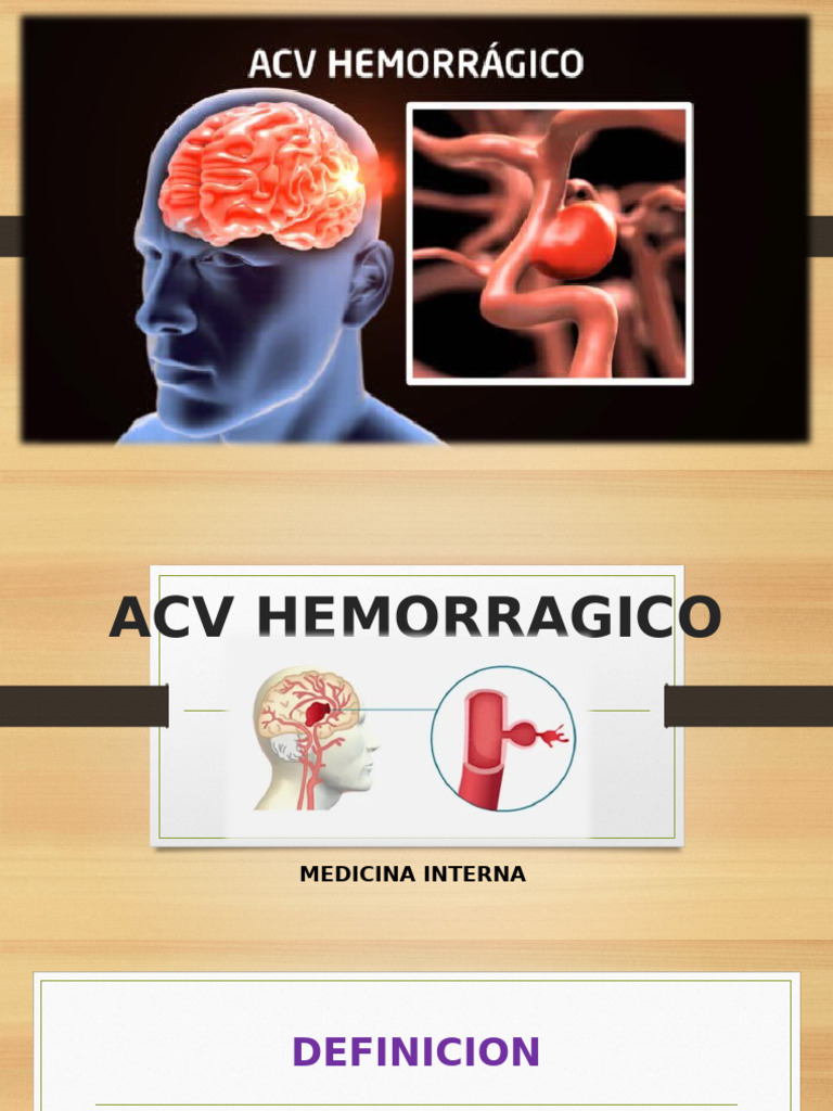 Acv Hemorragico | PDF | Carrera | Angiología