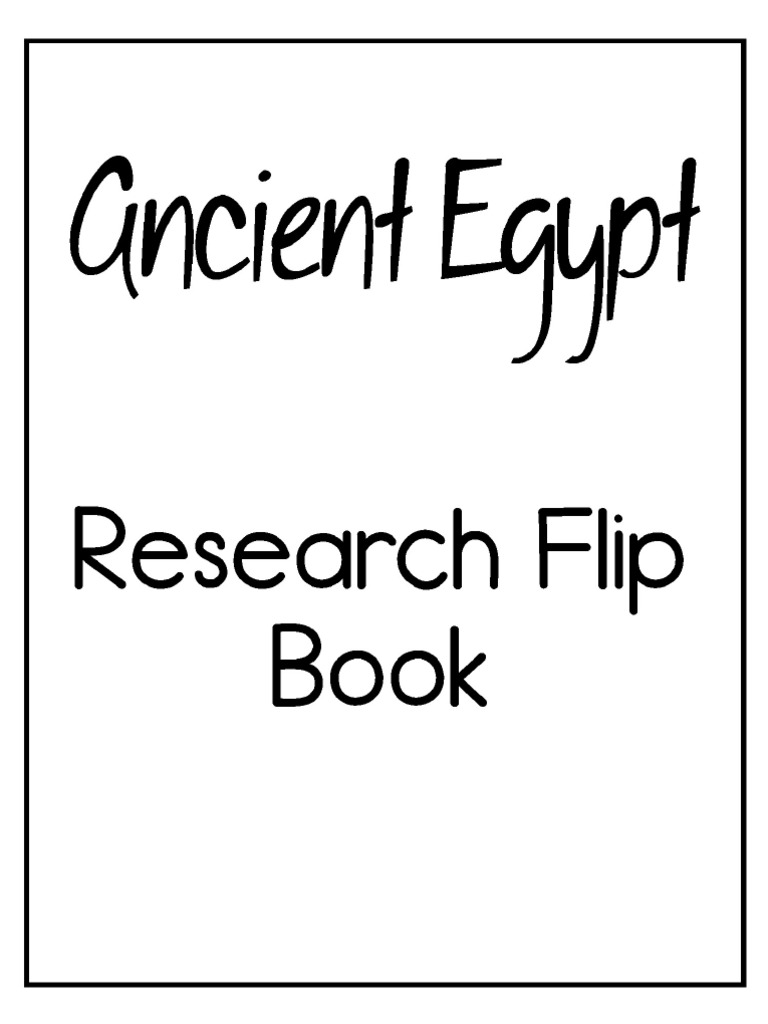 Ancient Egypt Flip Book A | PDF