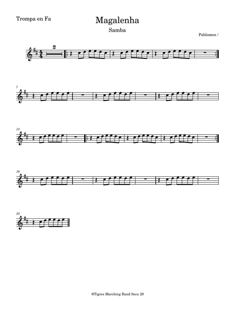 La Magalenha-Trompa en Fa | PDF