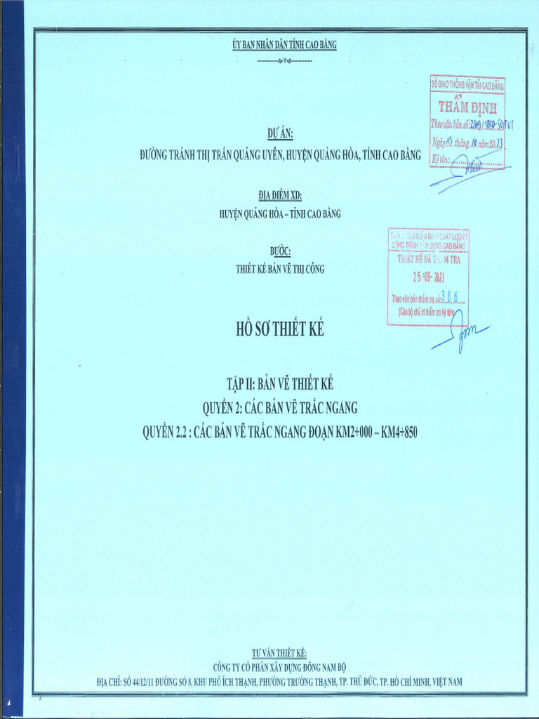 Ban Ve Trang Ngang Km2-Km4 | PDF