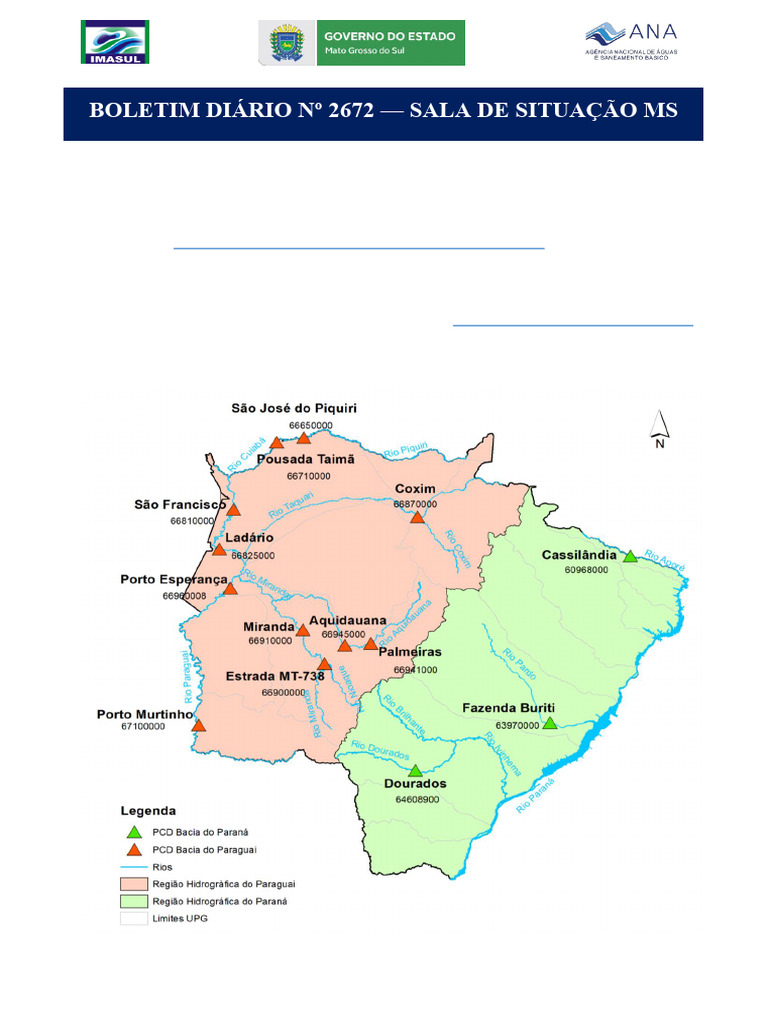 Boletim-Diario-No-2672-16-04-2025 (5) | PDF | Chuva | Geociências